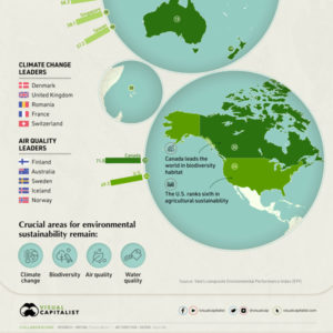 Mapped: The Greenest Countries in the World – Visual Capitalist Licensing
