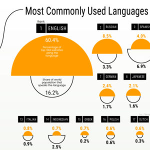 The Most Used Languages on the Internet – Visual Capitalist Licensing