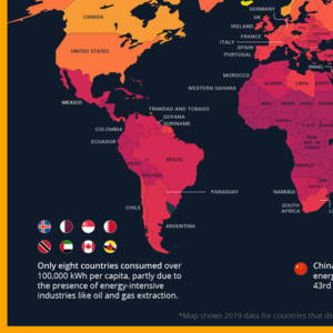 Mapped: Energy Consumption Per Capita Around the World – Visual ...