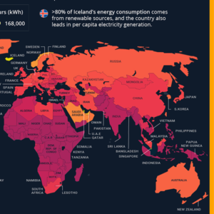 Mapped: Energy Consumption Per Capita Around the World – Visual ...