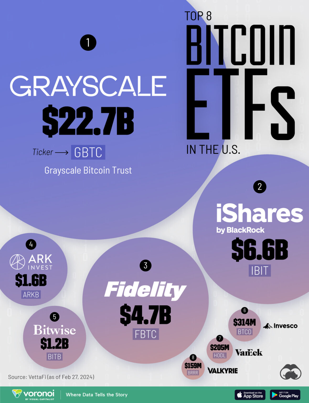 Ranked: The Largest Bitcoin ETFs in the U.S. – Visual Capitalist Licensing
